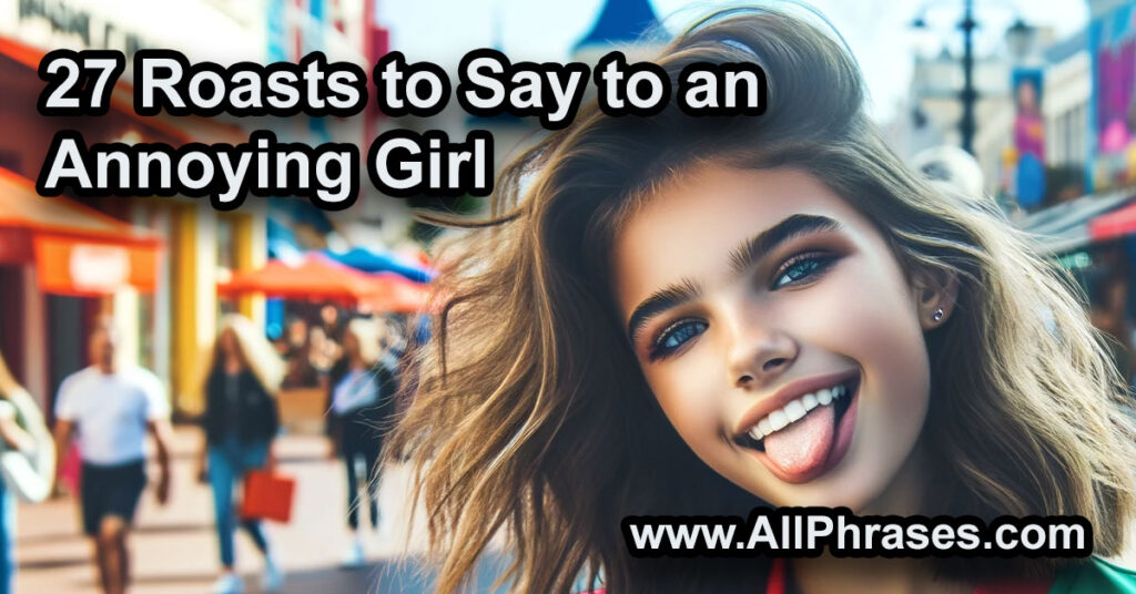 27 Roasts to Say to an Annoying Girl - All Phrases