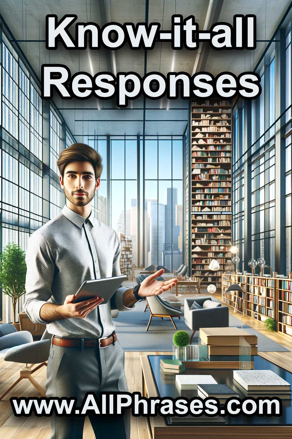 35 Best Responses When Somebody Calls You a Know it All - All Phrases