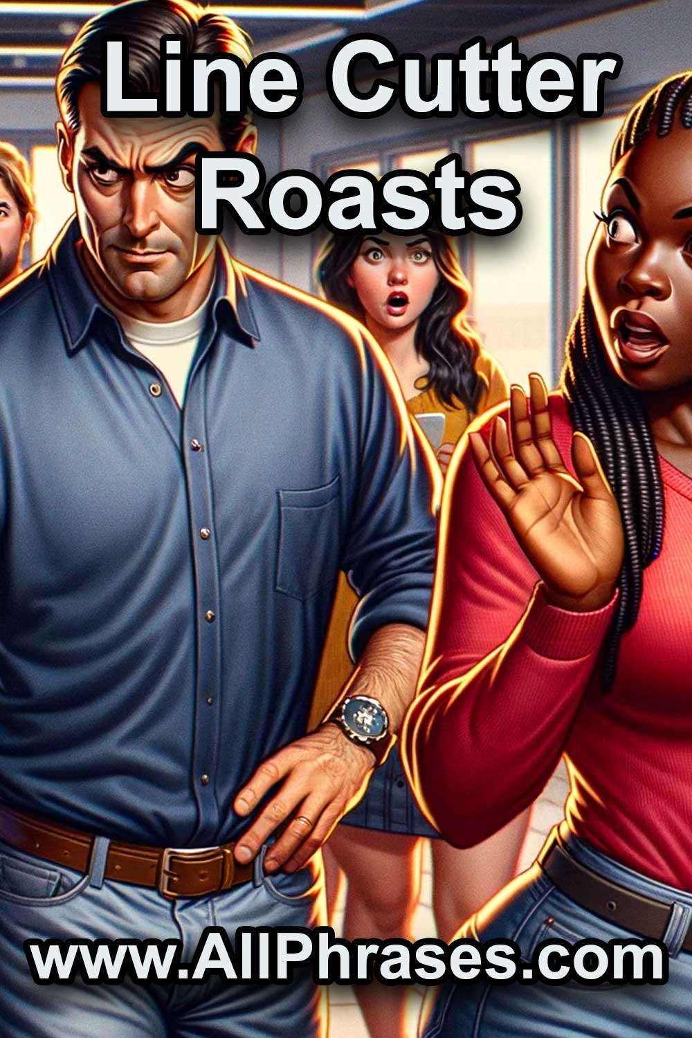 27 Clever Roasts to Say to Someone Who Cuts in Line - All Phrases