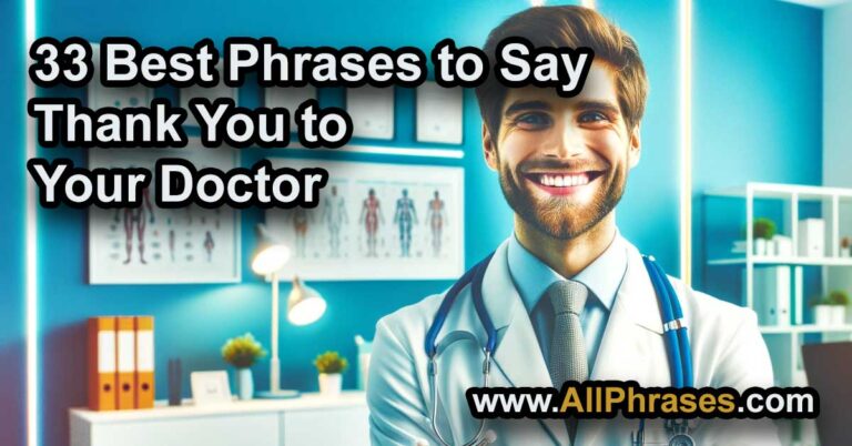 33 Best Phrases to Say Thank You to Your Doctor - All Phrases