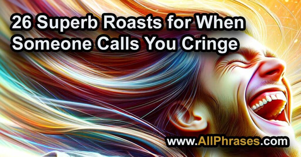 26 Superb Roasts for When Someone Calls You Cringe - All Phrases
