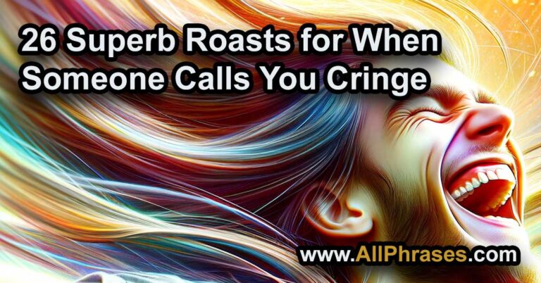26 Superb Roasts for When Someone Calls You Cringe - All Phrases