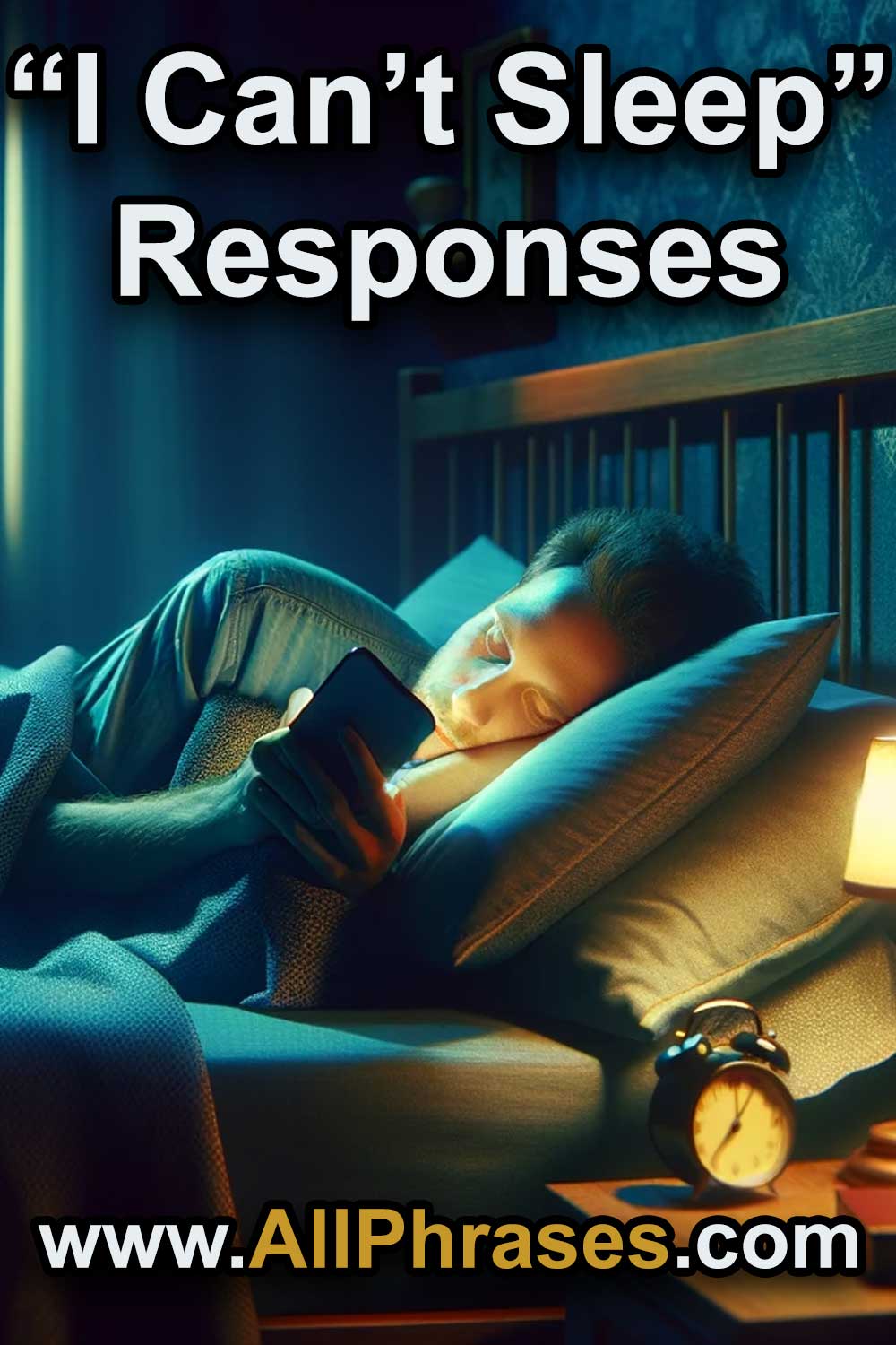 21 Best Responses to "I Can't Sleep" Text Message - All Phrases