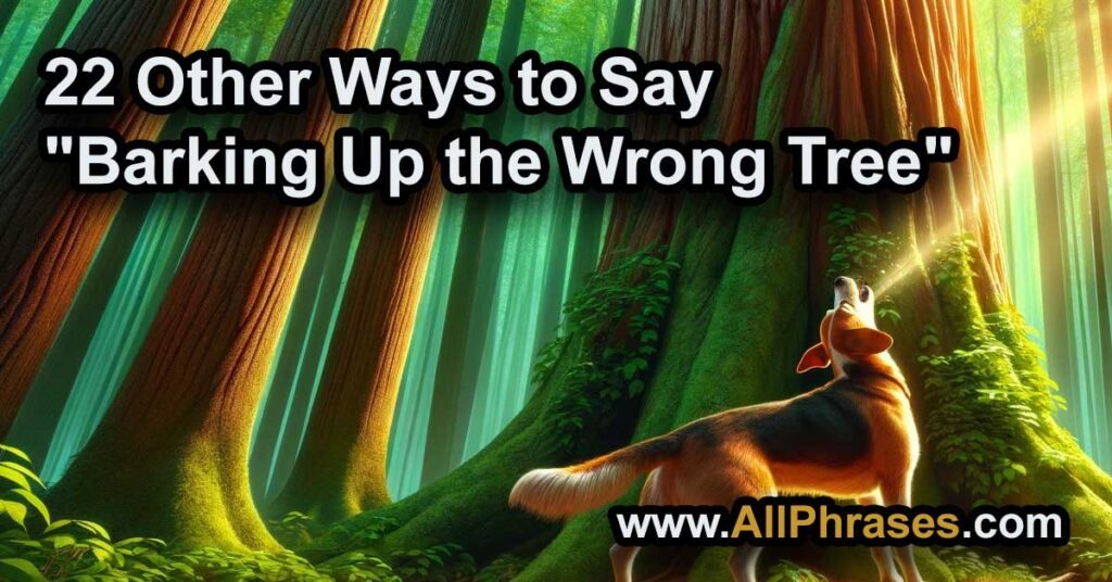 22 Other Ways to Say "Barking Up the Wrong Tree" - All Phrases