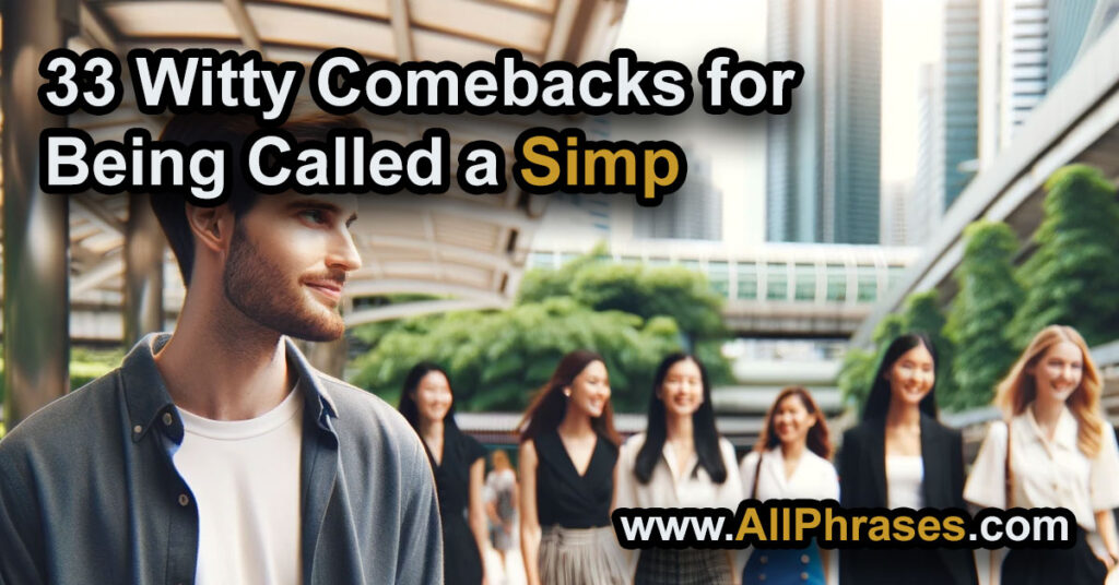 33 Witty Comebacks for Being Called a Simp - All Phrases