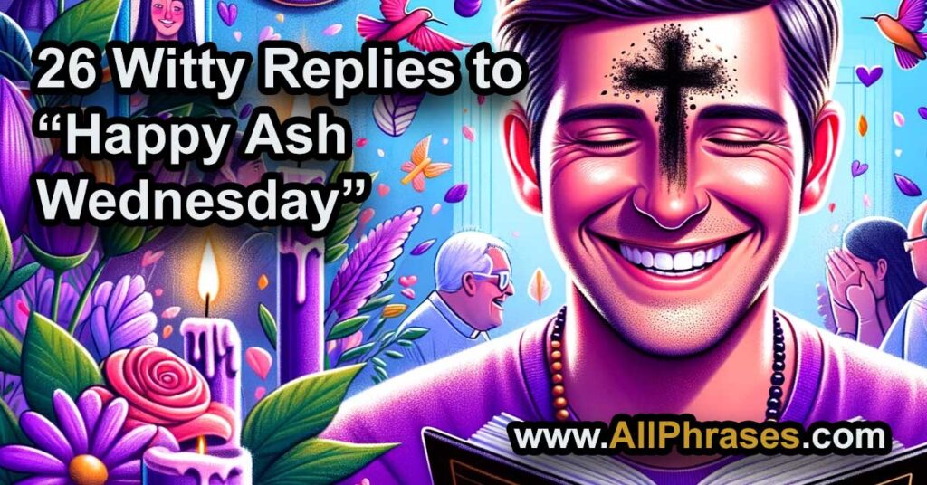 26 Witty Replies to “Happy Ash Wednesday” - All Phrases