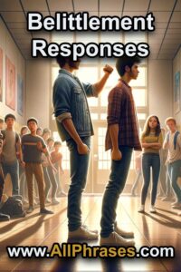 19 Ideal Ways to Respond When Someone Belittles You - All Phrases