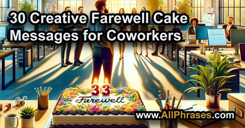 30 Creative Farewell Cake Messages for Coworkers - All Phrases