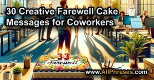 30 Creative Farewell Cake Messages for Coworkers - All Phrases